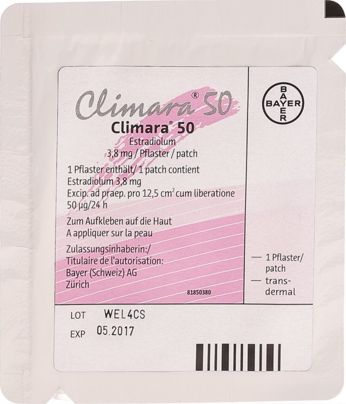 Climara 50 Matrixpfl 50 Mcg/24h 12 Stück in der Adler Apotheke