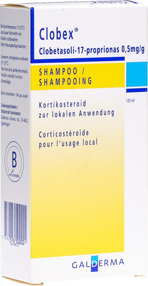 Clobex Shampoo Flasche 125ml in der Adler Apotheke