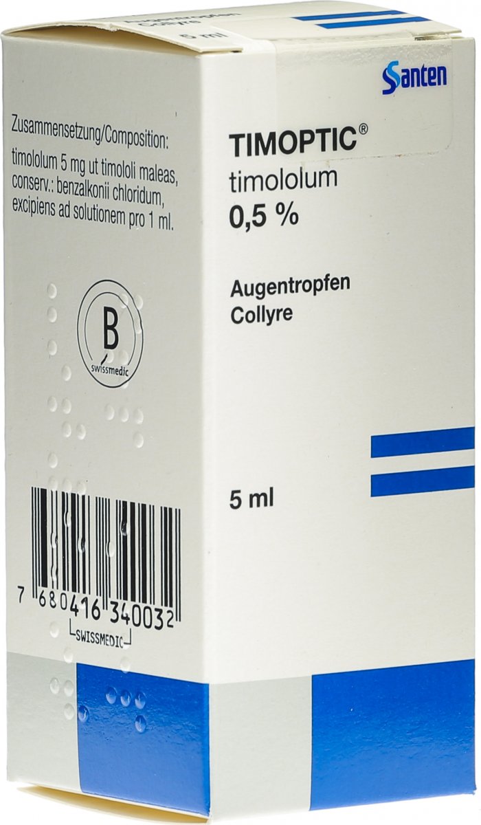 Timoptic Augentropfen 0.5% (neu) Flasche 5ml in der Adler Apotheke