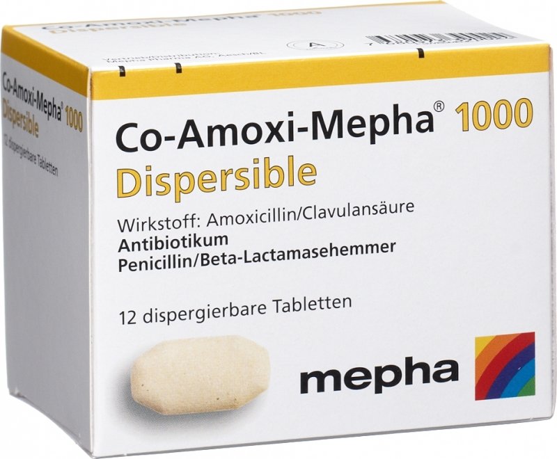 Co Amoxi Mepha Disp Tabletten 1000mg 12 Stück in der Adler Apotheke