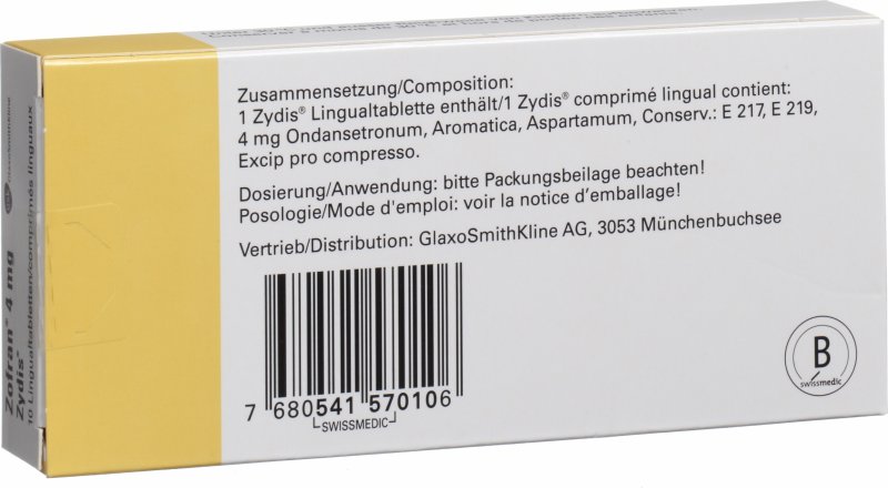 Zofran Zydis Lingual Tabletten 4mg 10 Stück in der Adler Apotheke
