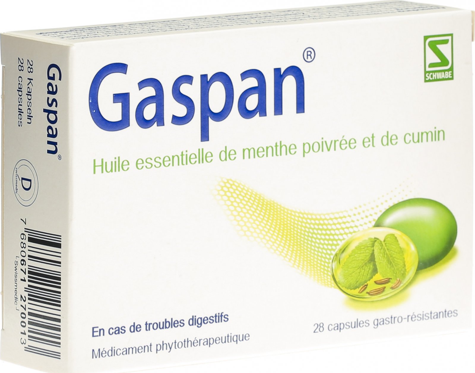 Gaspan Kapseln Magensaftresistent 28 Stück in der Adler Apotheke