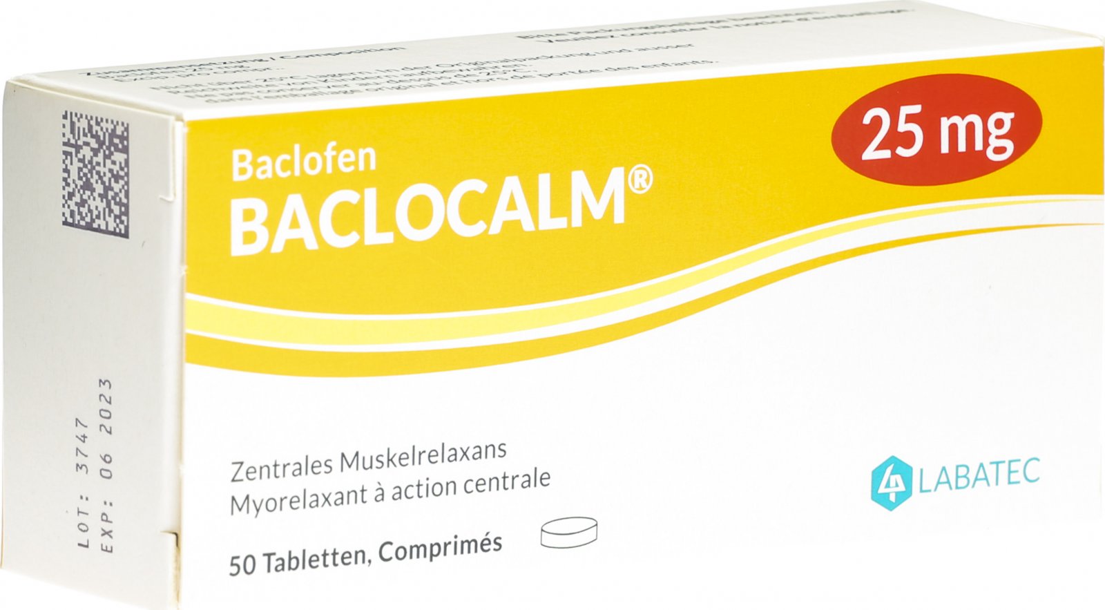 Baclocalm Tabletten 25mg 50 Stück in der Adler Apotheke
