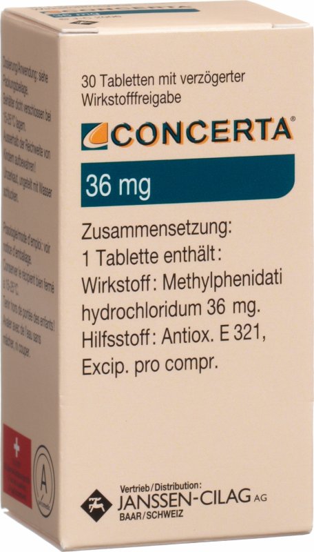Concerta Tabletten 36mg 30 Stück in der Adler Apotheke