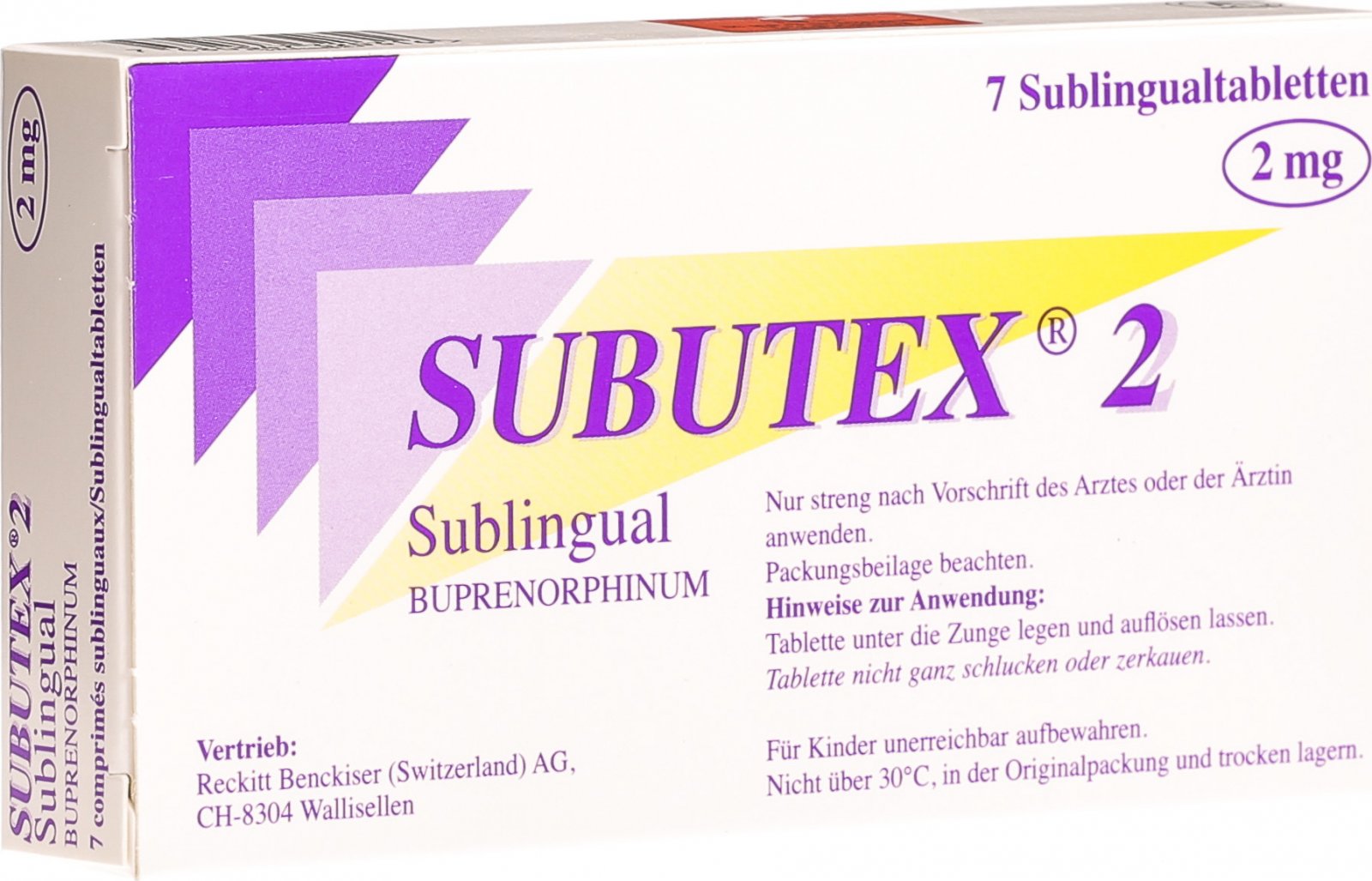 Subutex Subling Tabletten 2mg 7 Stück in der Adler Apotheke