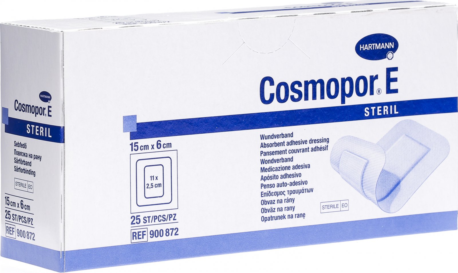 Cosmopor E Wundverband 15cmx6cm Steril 25 Stück in der Adler Apotheke
