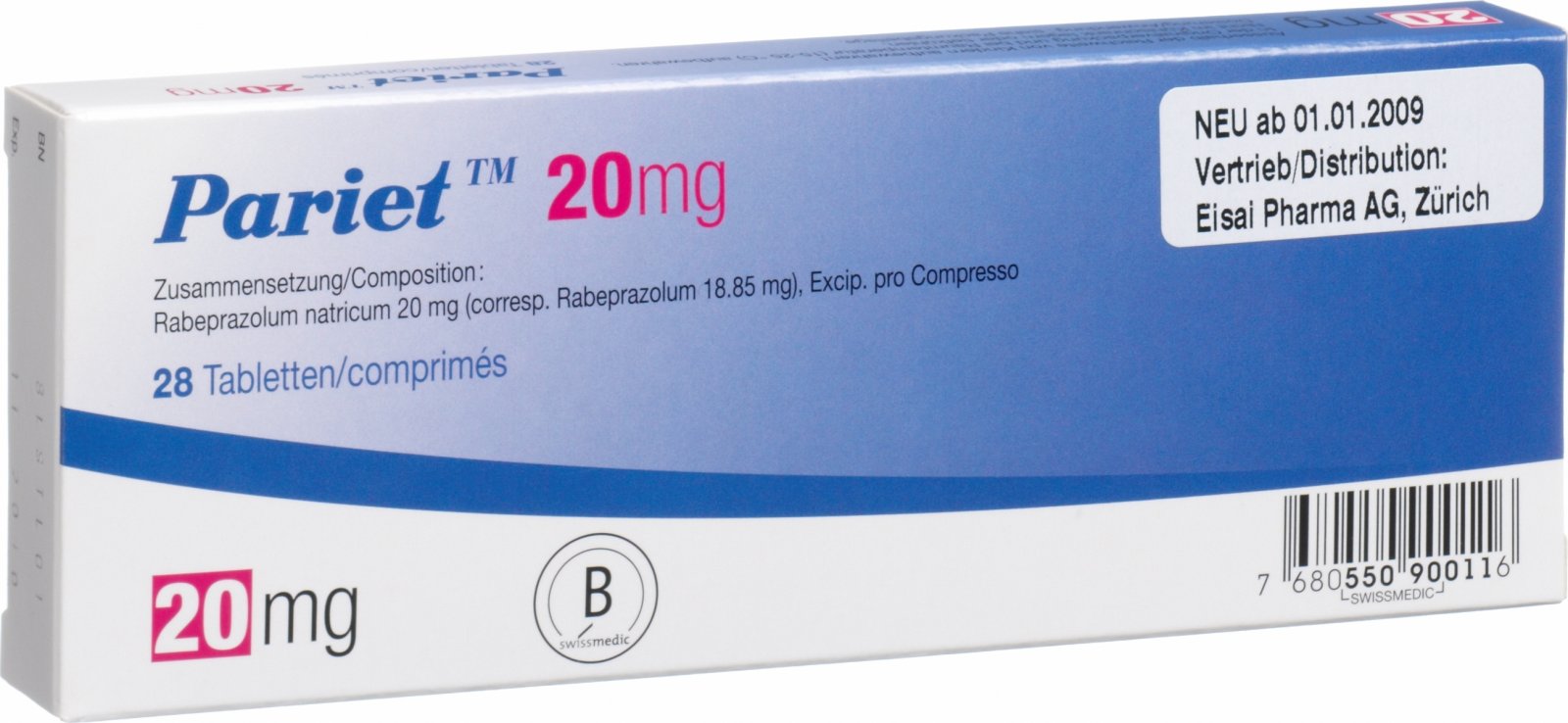 Pariet Filmtabletten 20mg 28 Stück in der Adler Apotheke