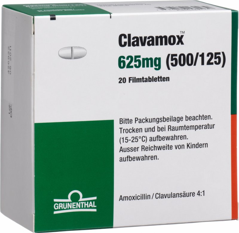 Clavamox Filmtabletten 625mg 20 Stück in der Adler Apotheke