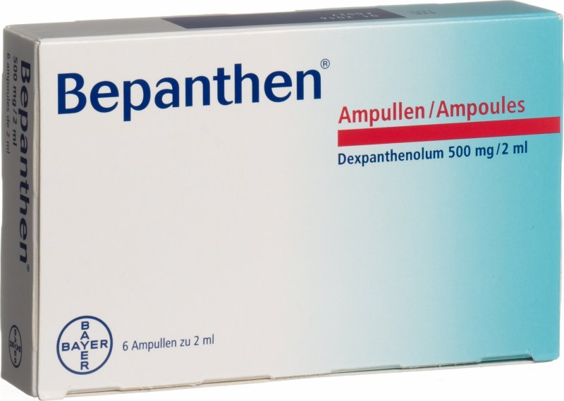 Bepanthen Injektionslösung 500mg/2ml 6 Ampullen 2ml in der Adler Apotheke