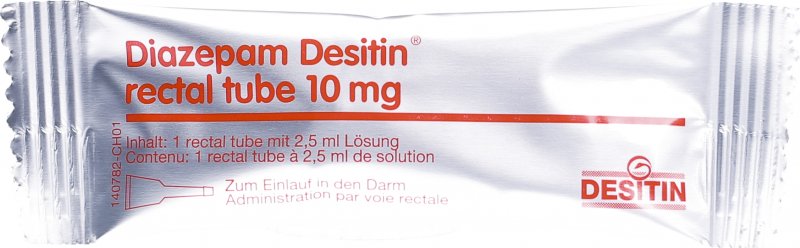 Diazepam Desitin Rectal Tube 10mg 5x 2.5ml in der Adler Apotheke