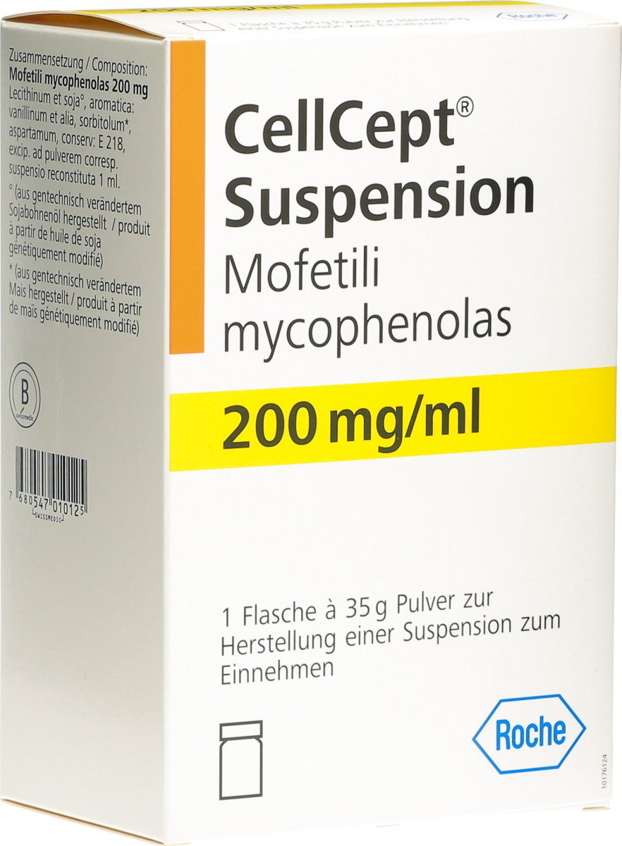 Cellcept Suspension 200mg/ml Flasche 175ml in der Adler Apotheke