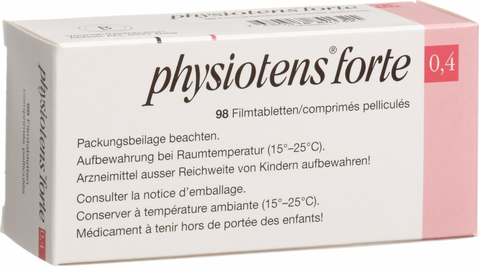 Physiotens Forte Tabletten 0.4mg 98 Stück in der Adler Apotheke