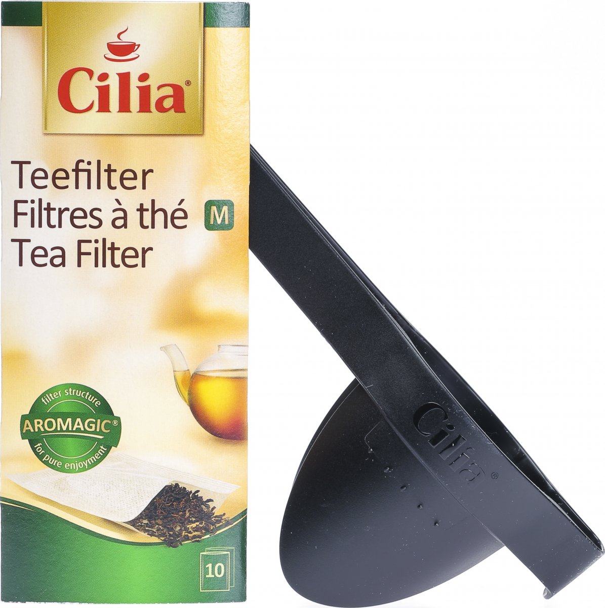 Cilia Teefilter-Halter mit 10 Teefilter in der Adler Apotheke