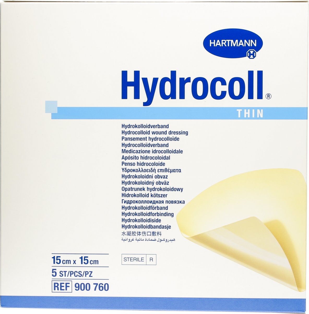 Hydrocoll Thin Hydrocolloid Verb 15x15cm 5 Stück in der Adler Apotheke
