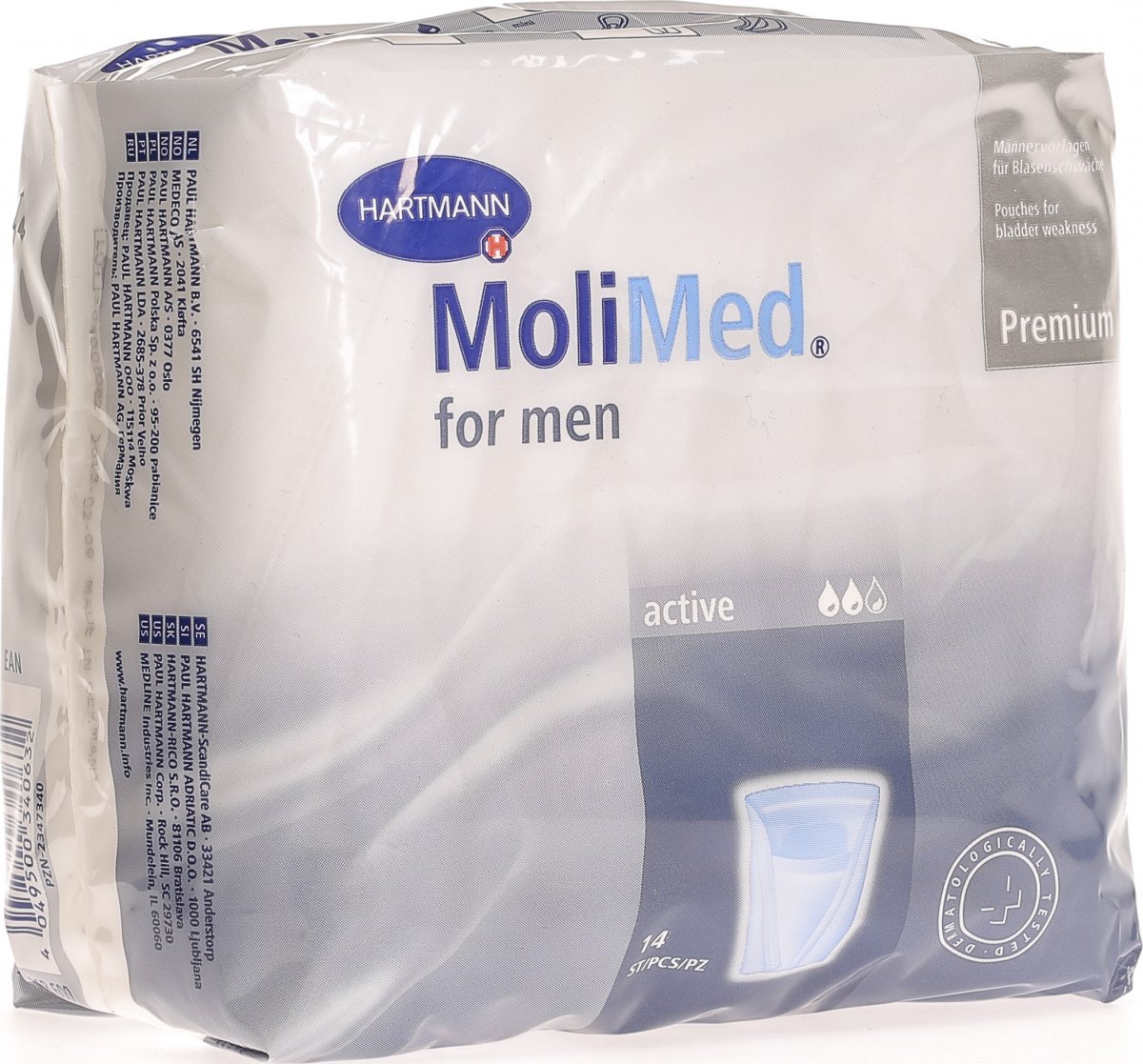 MoliMed Premium Active for Men Männervorlagen 14 Stück in der Adler ...