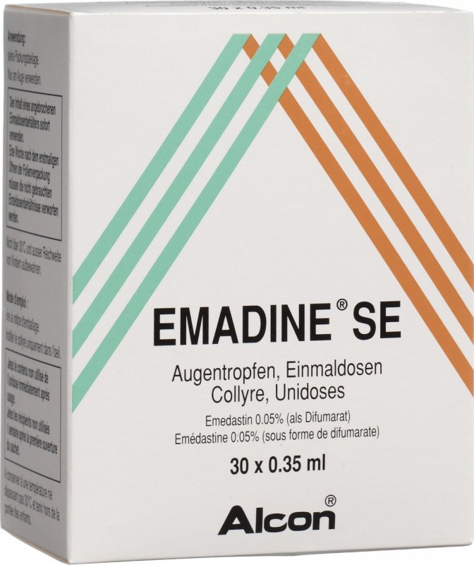 Emadine Se Augentropfen 30 Monodosen in der Adler Apotheke