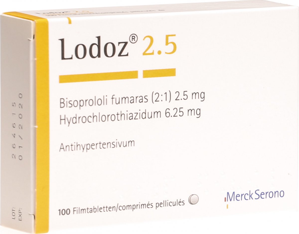 Lodoz 2.5 Filmtabletten 2.5/6.25mg 100 Stück in der Adler Apotheke