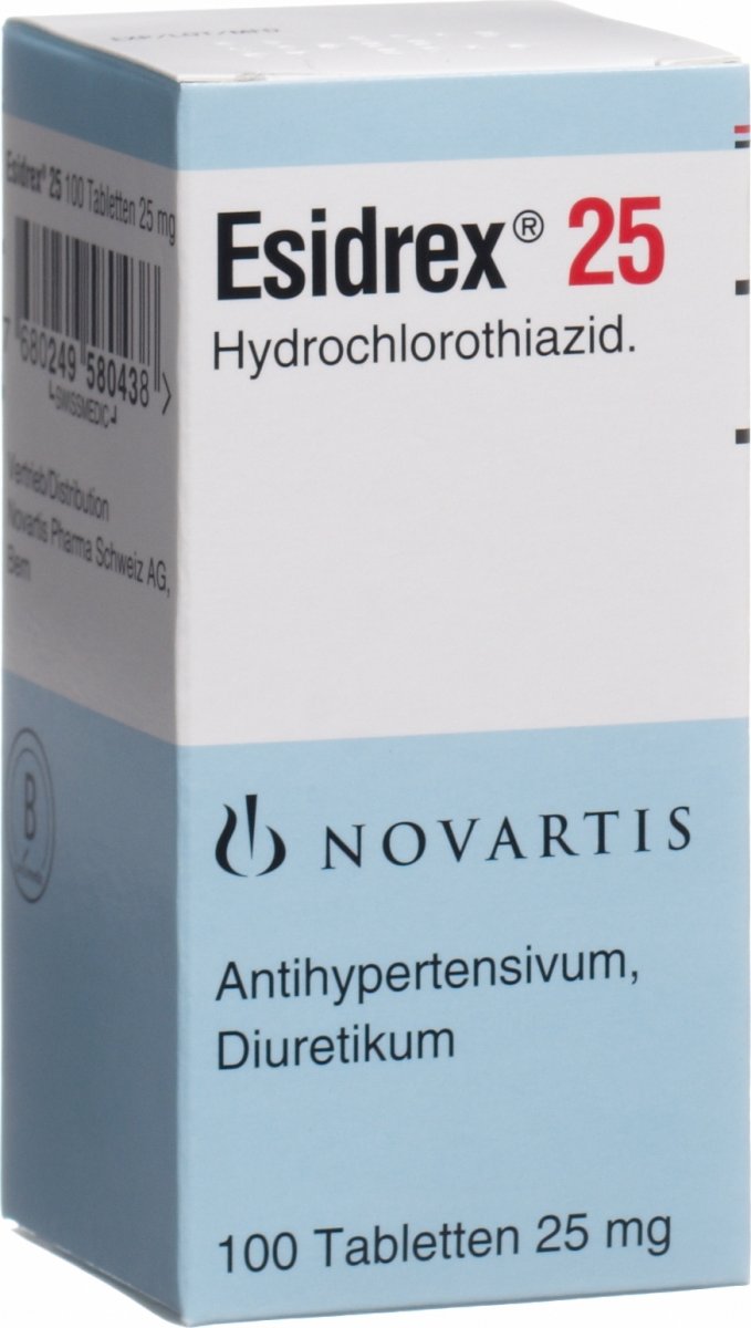 Esidrex 25 Tabletten 25mg 100 Stück in der Adler Apotheke
