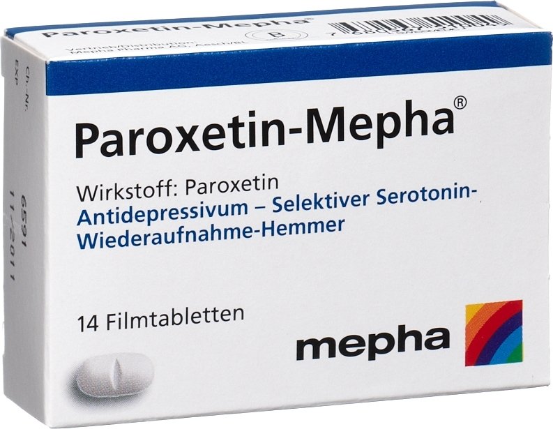 Paroxetin Mepha Filmtabletten 20mg 14 Stück in der Adler Apotheke