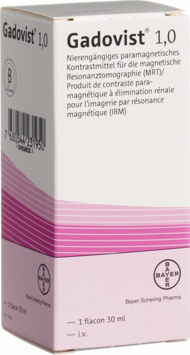Gadovist 1.0 Injektionslösung Vial 30ml in der Adler Apotheke Gadovist 1.0 Injektionslösung Vial 30ml in der Adler Apotheke