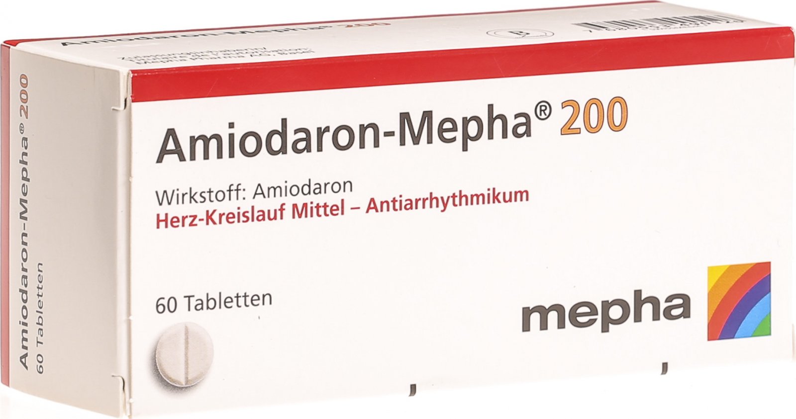 Amiodaron Mepha Tabletten 200mg 60 Stück in der Adler Apotheke