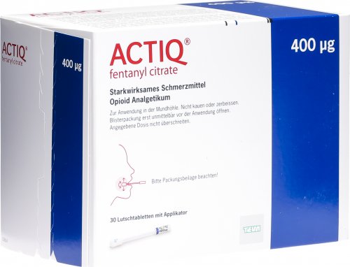 Actiq Lutschtabletten 400mcg M Applikator 30 Stück in der Adler Apotheke