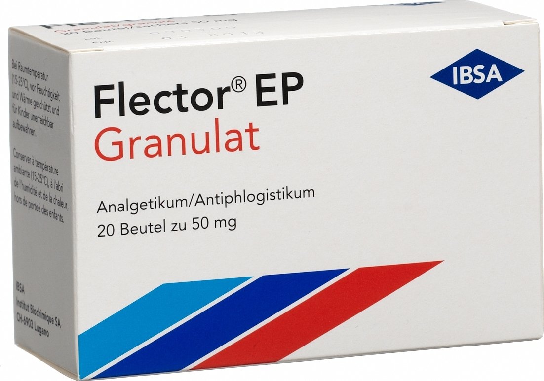 Flector EP Granulat 50mg 20 Beutel in der Adler Apotheke