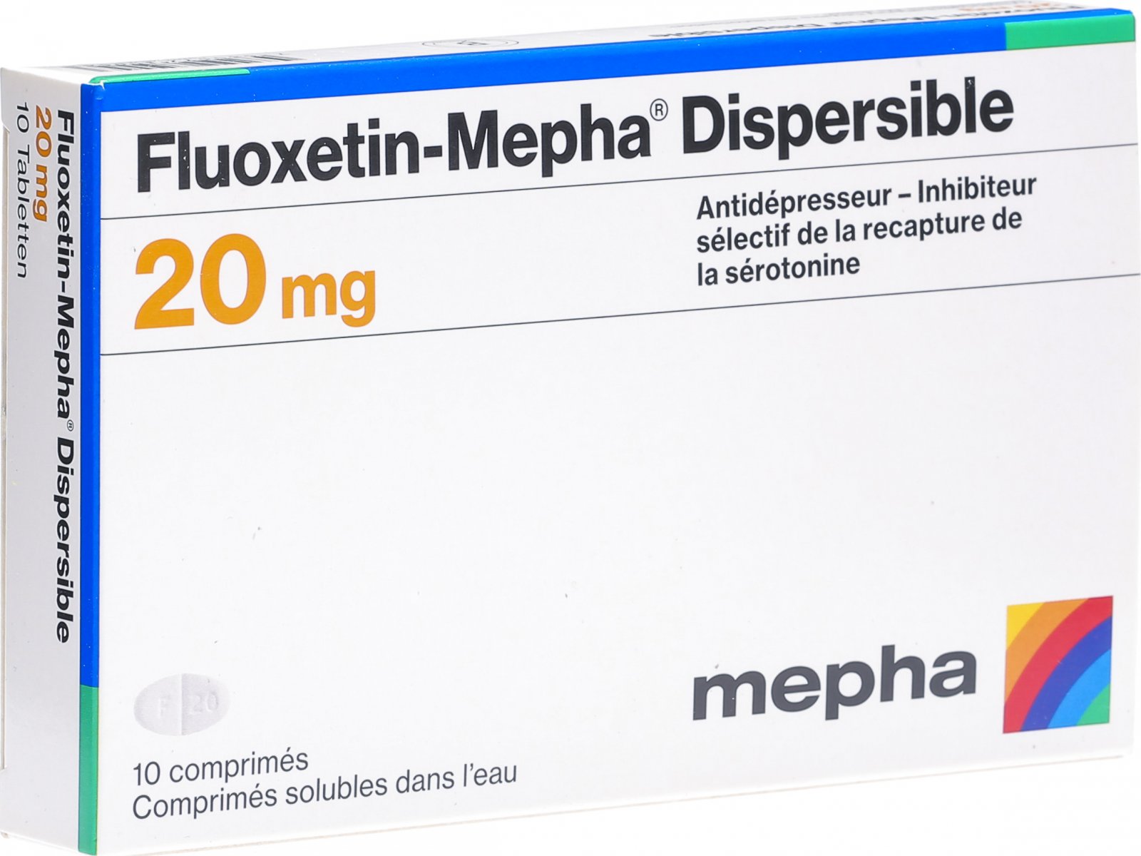Fluoxetin Mepha Dispersible Tabletten 20mg 10 Stück in der Adler Apotheke