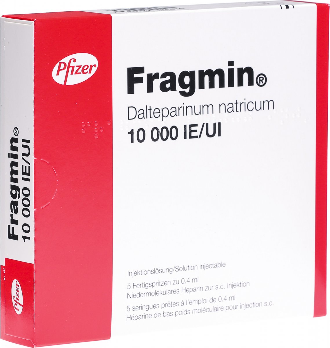 Fragmin Injektionslösung 10000 E/0.4ml 5 Fertigspritzen 0.4ml in der ...