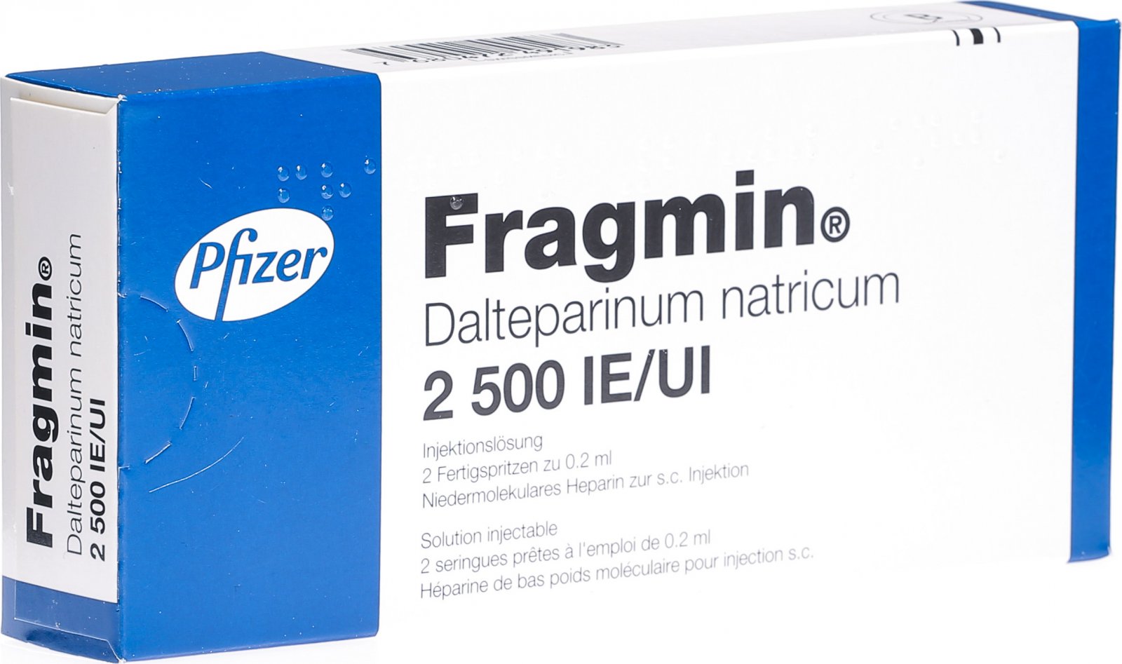 Fragmin Injektionslösung 2500 E/0.2ml 2 Fertigspritzen 0.2ml in der ...