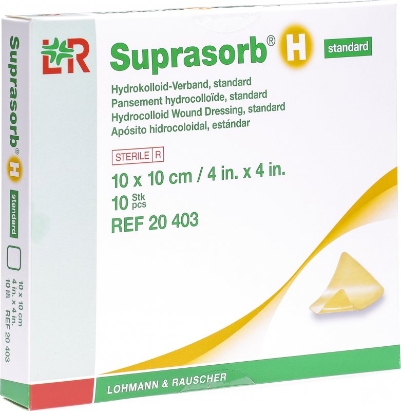 Suprasorb H Standard Hydrokolloid Verband 10x10cm 10 Stück in der Adler ...