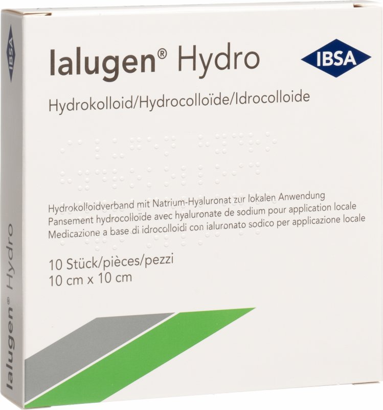 Ialugen Hydro Hydrokolloidverband 10x10cm 10 Stück in der Adler Apotheke