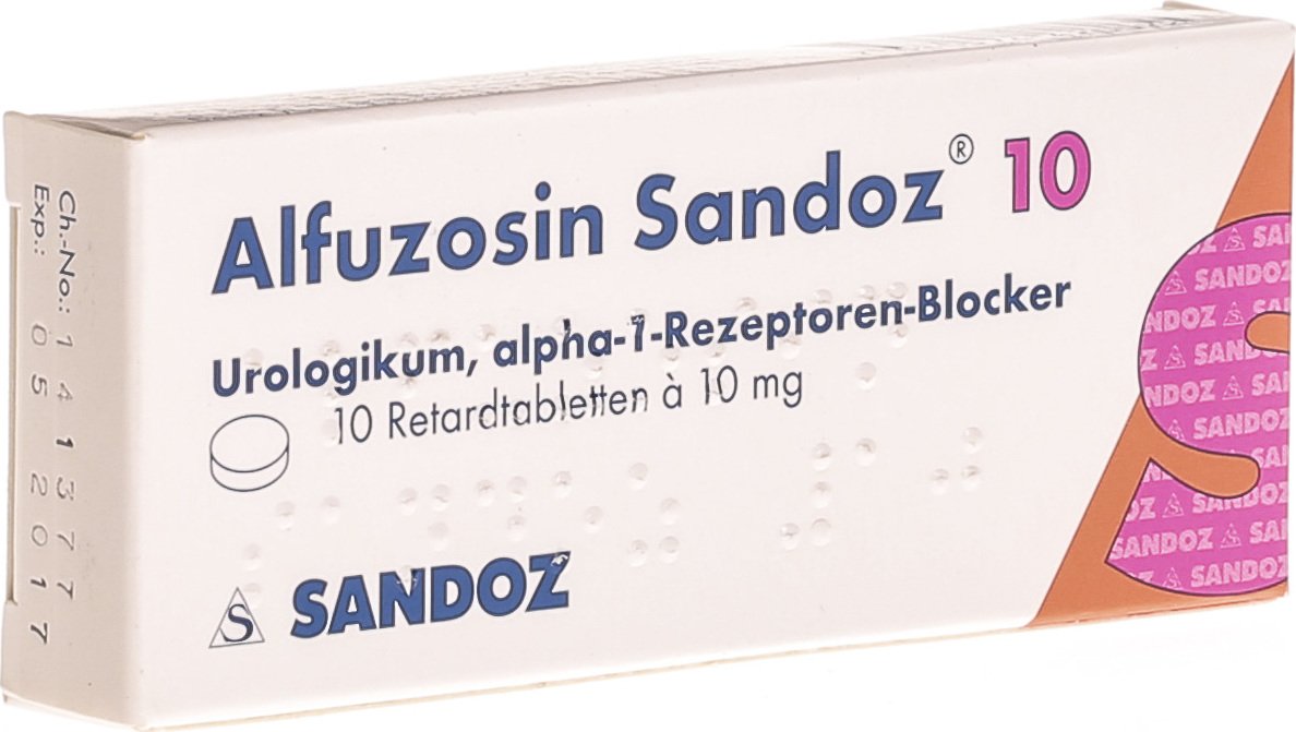 Alfuzosin Sandoz Retard Tabletten 10mg 10 Stück in der Adler Apotheke