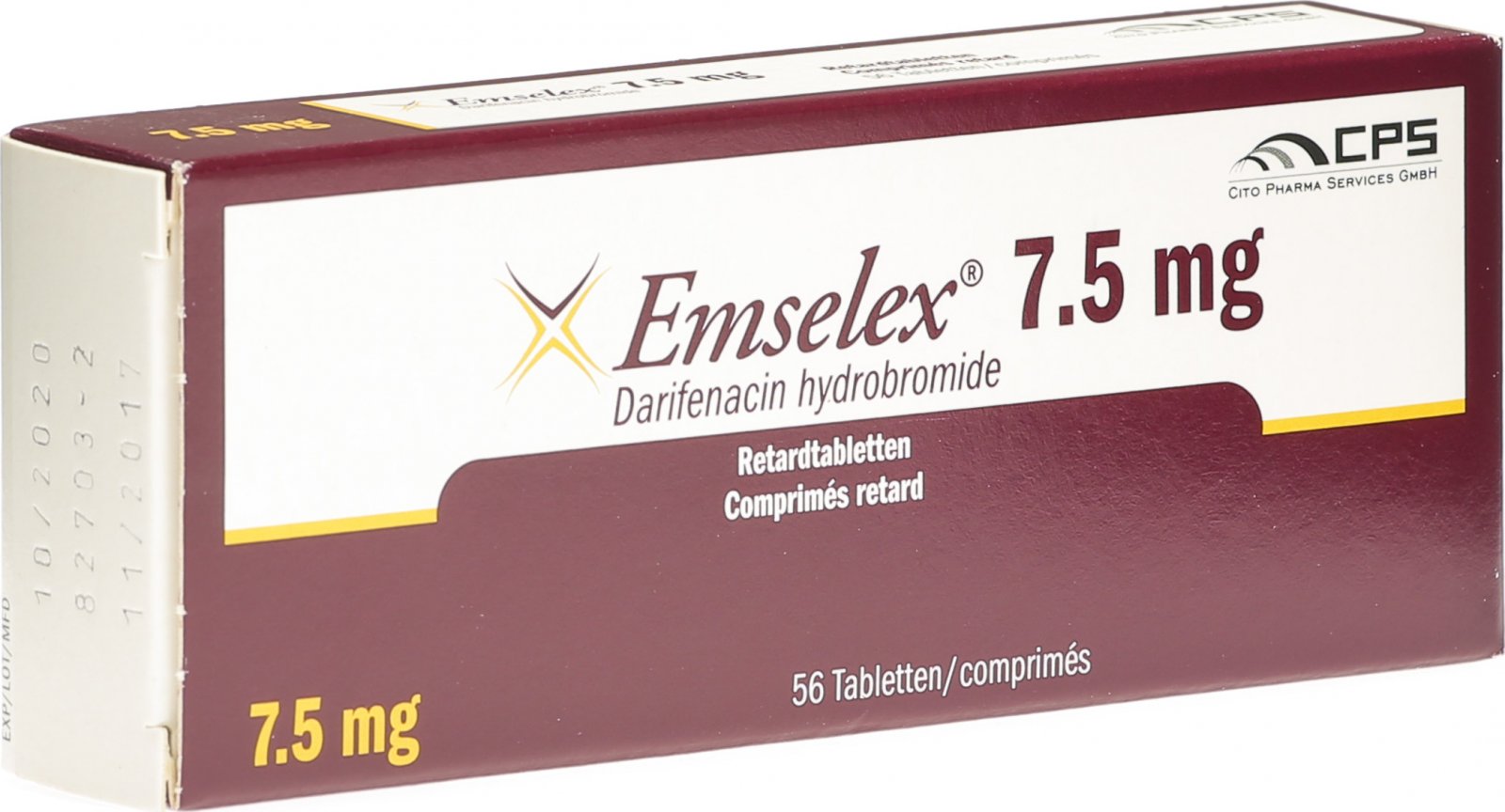 Emselex Retard Tabletten 7.5mg 56 Stück in der Adler Apotheke