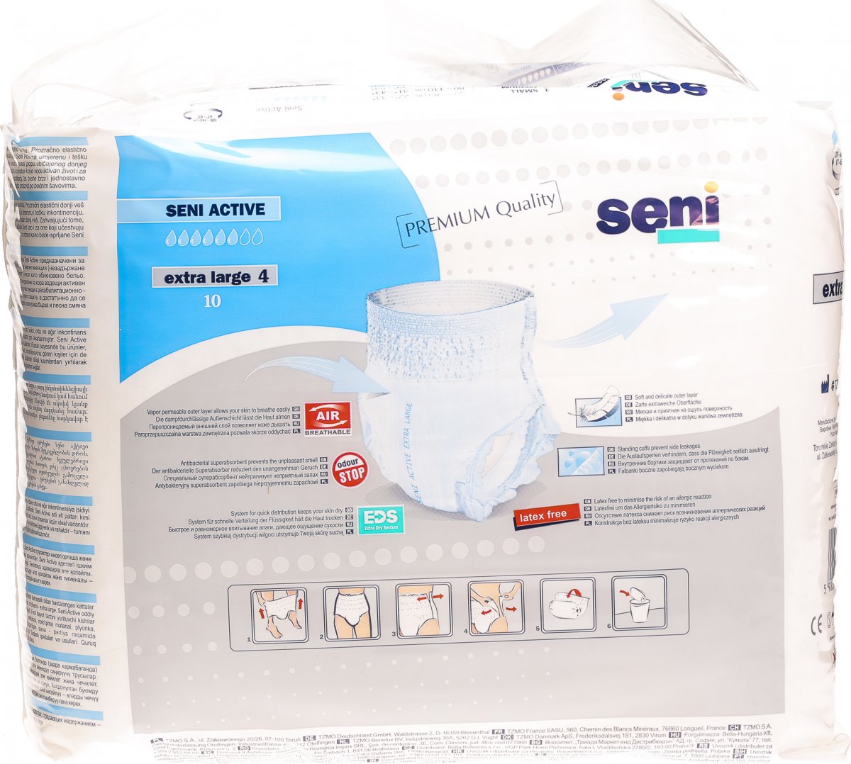 Seni Active Pants Extr Large 10 Stück in der Adler Apotheke