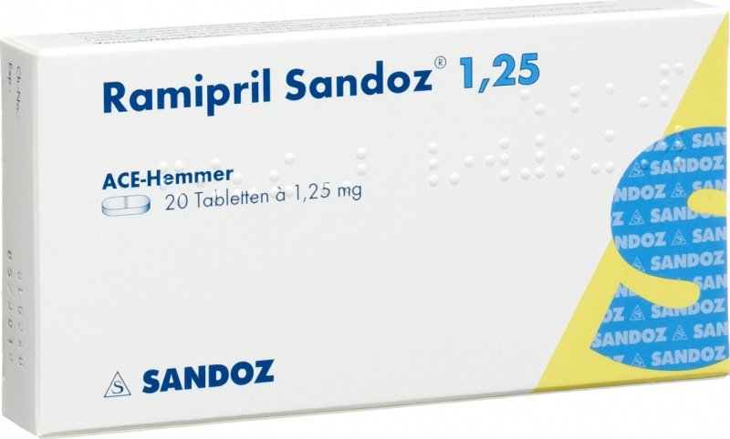 Ramipril Sandoz Tabletten 1.25mg 20 Stück in der Adler Apotheke