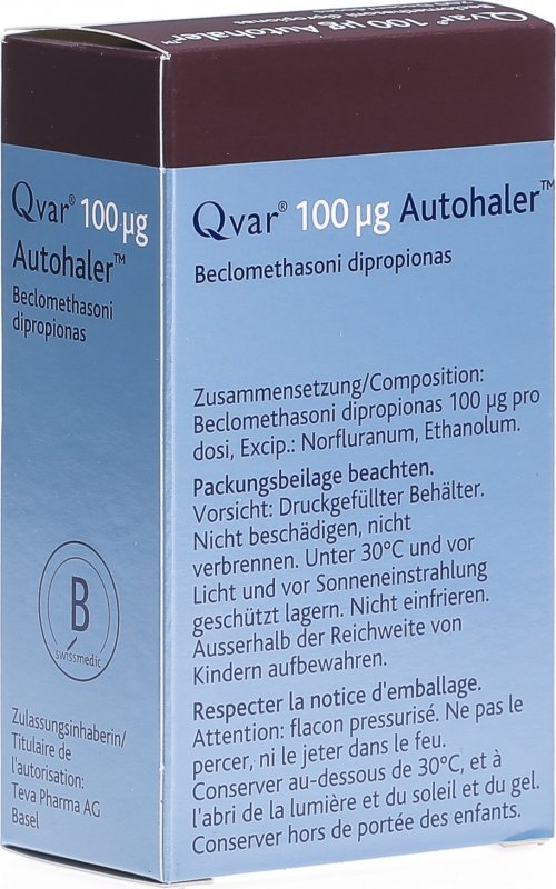 Qvar 100 Autohaler Dosieraeros 0.1mg 200 Dos in der Adler Apotheke