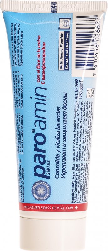 Paro Amin Zahnpaste 75ml in der Adler Apotheke