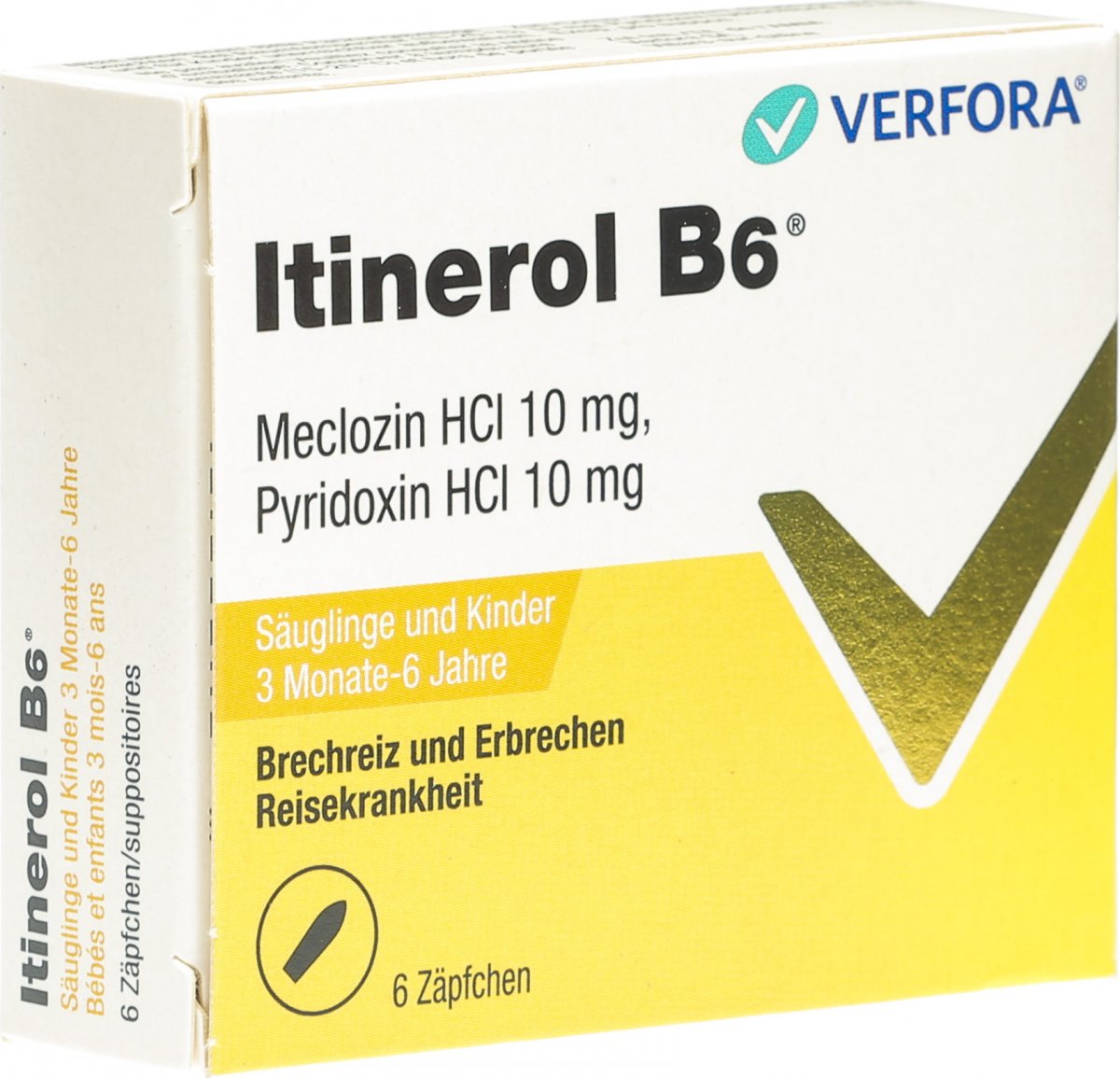 Itinerol B6 Zäpfchen Bebe 6 Stück in der Adler Apotheke
