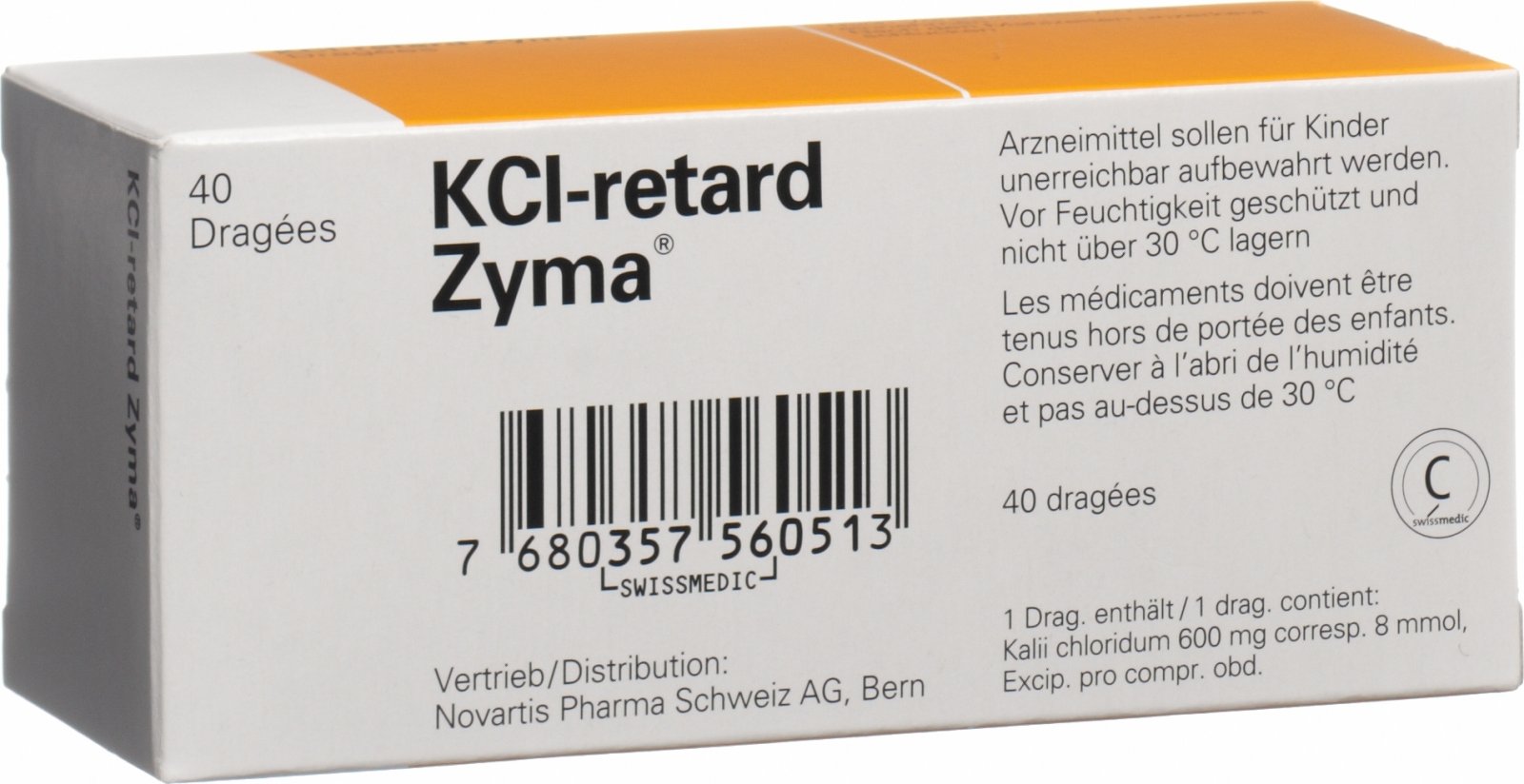 KCl Retard Zyma 40 Dragees in der Adler Apotheke