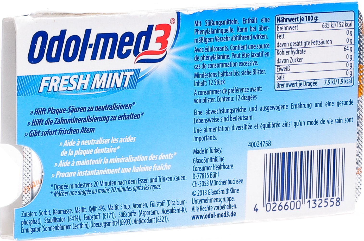 Odol-med3 Fresh Mint Kaugummi in der Adler Apotheke Odol-med3 Fresh Mint Kaugummi in der Adler Apotheke