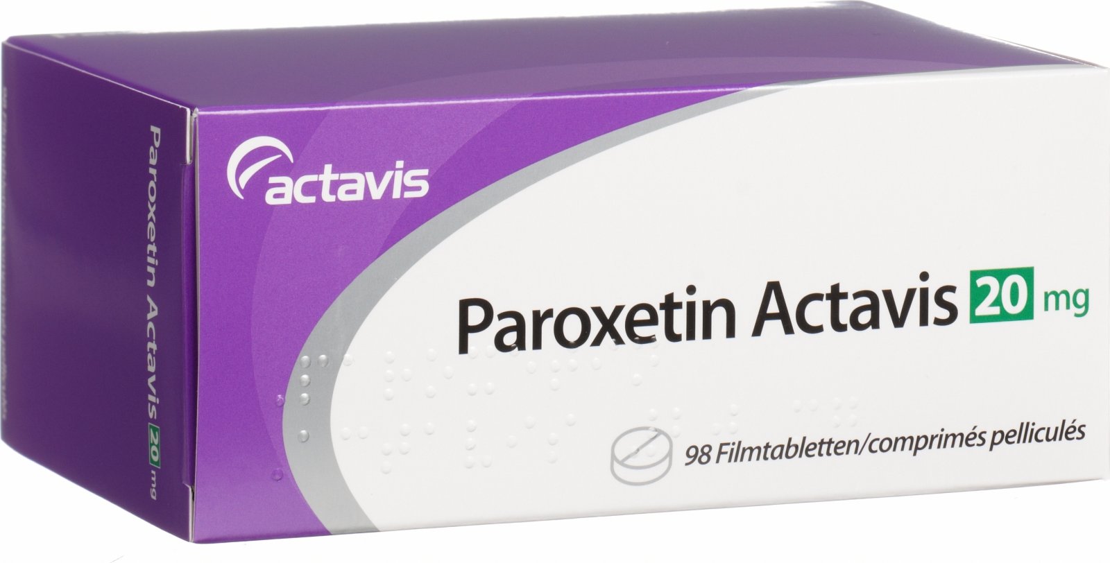 Paroxetin Actavis Filmtabletten 20mg 98 Stück in der Adler Apotheke