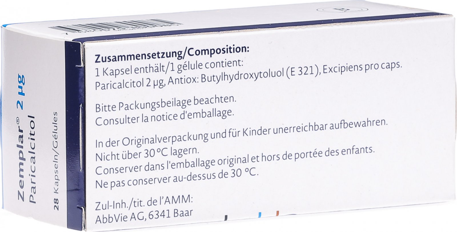 Zemplar Kapseln 2mcg 28 Stück in der Adler Apotheke