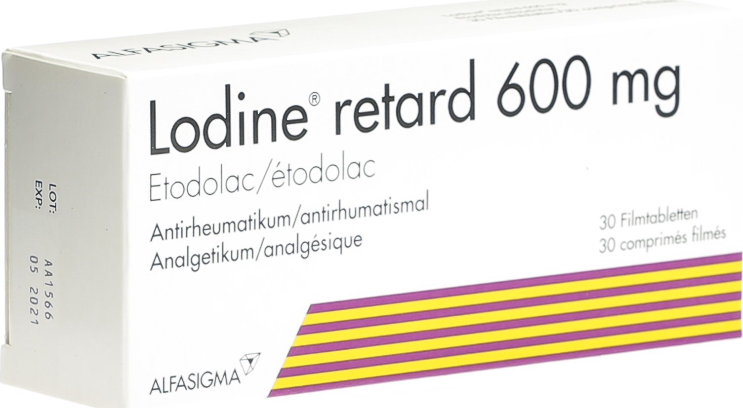 Lodine Retard Filmtabletten 600mg 30 Stück in der Adler Apotheke