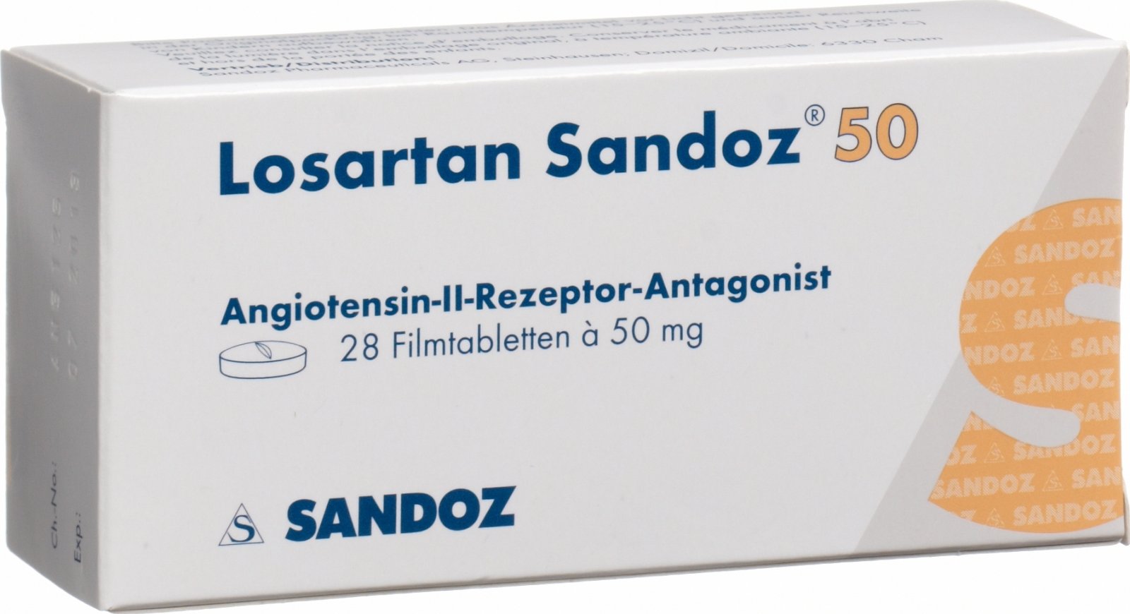 Losartan Sandoz Filmtabletten 50mg 28 Stück in der Adler Apotheke
