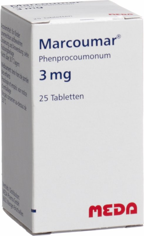Marcoumar Tabletten 3mg 25 Stück in der Adler Apotheke