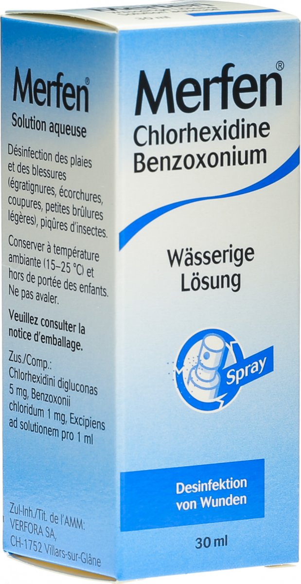 Merfen Lösung Farblos Spray 30ml in der Adler Apotheke