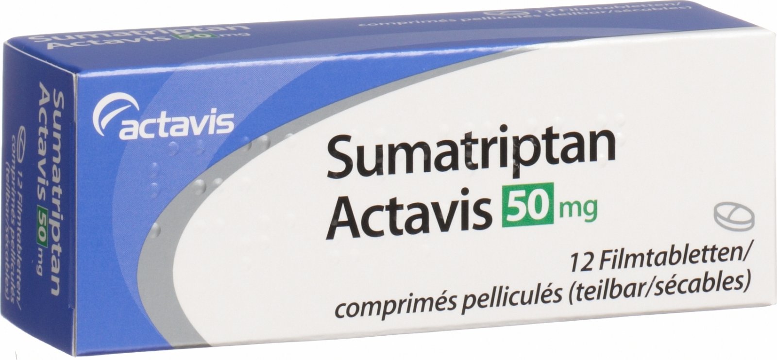 Sumatriptan Actavis Filmtabletten 50mg 12 Stück in der Adler Apotheke