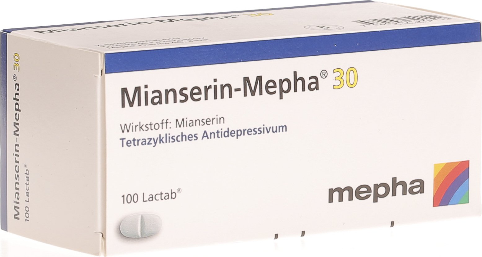 Mianserin Mepha 30 Lactabs 30mg 100 Stück in der Adler Apotheke