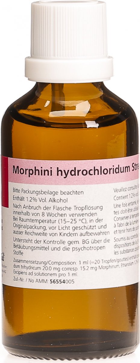 Morphini HCl Streuli Tropfen 2% 50ml in der Adler Apotheke